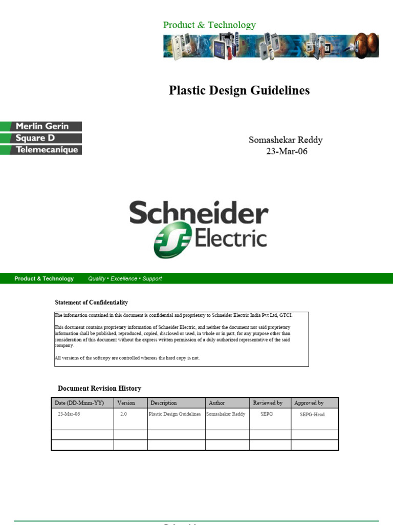 Plastic Design Guidelines Overview | PDF | Thermoplastic | Plastic