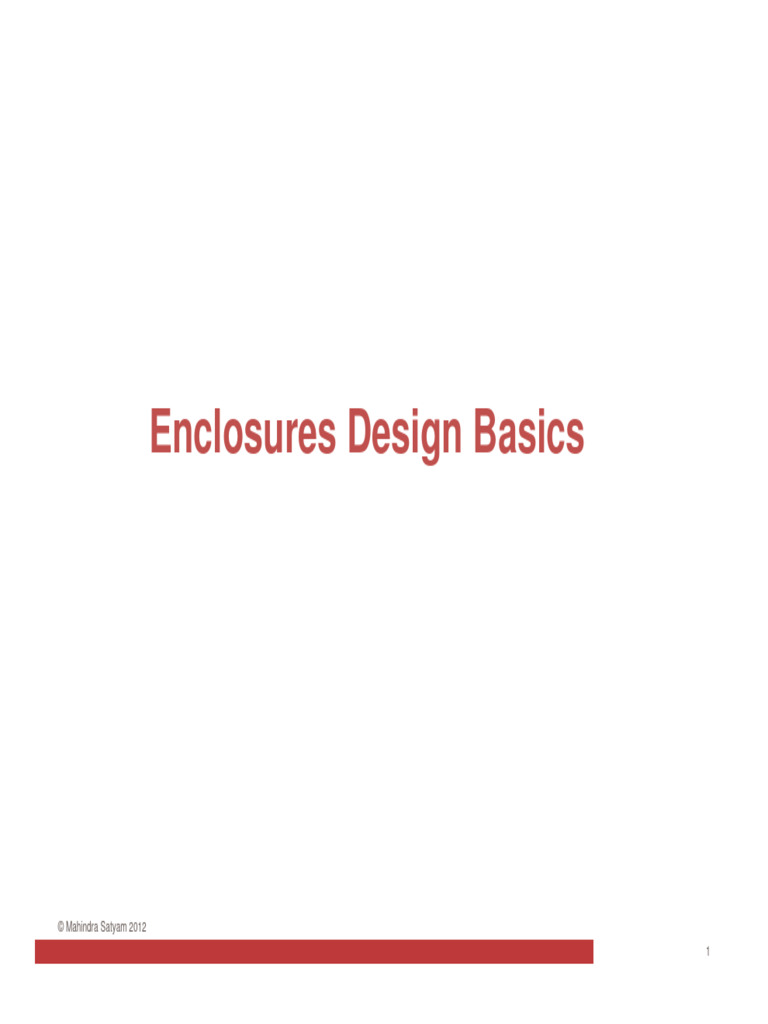 Enclosures Design Basics | PDF | Rolling (Metalworking) | Steel