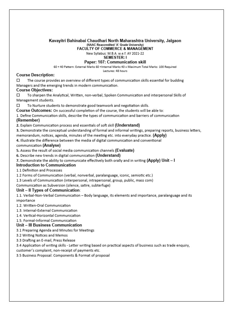 107 - Communication Final Notes | PDF | Communication | Nonverbal ...