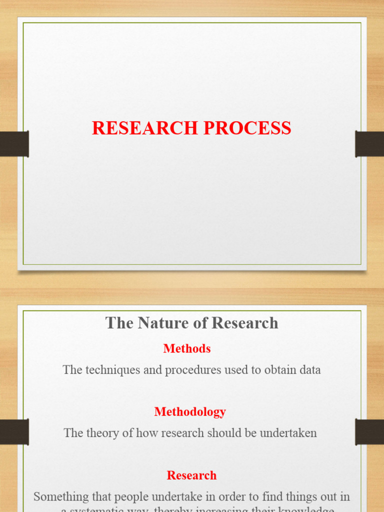 1 Research Process | PDF | Validity (Statistics) | Sampling (Statistics)