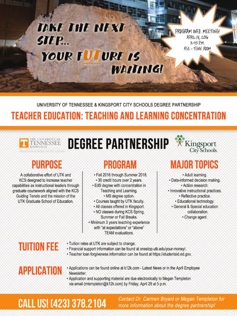 Utk & Kcs Degree Partnership 2016 Flyer | PDF