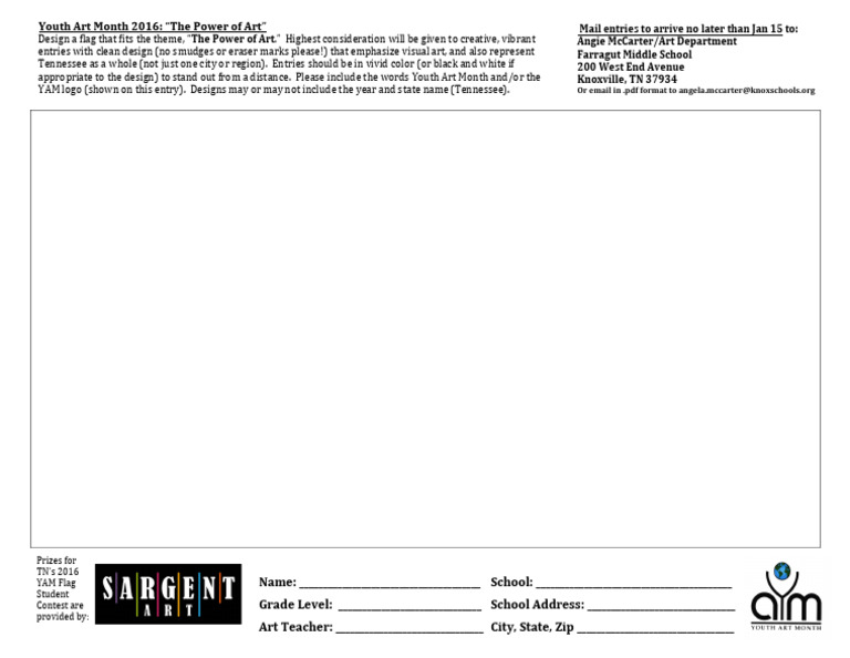 YAM Flag Entry 2016 Form | PDF