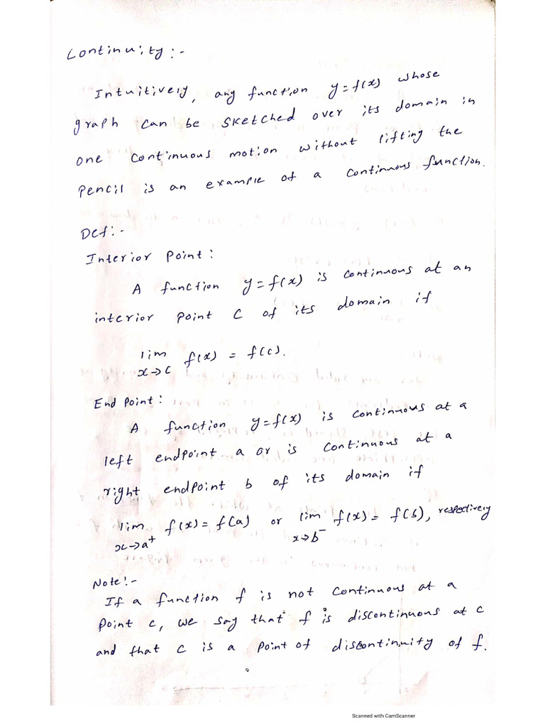 1 2 Continuity | PDF