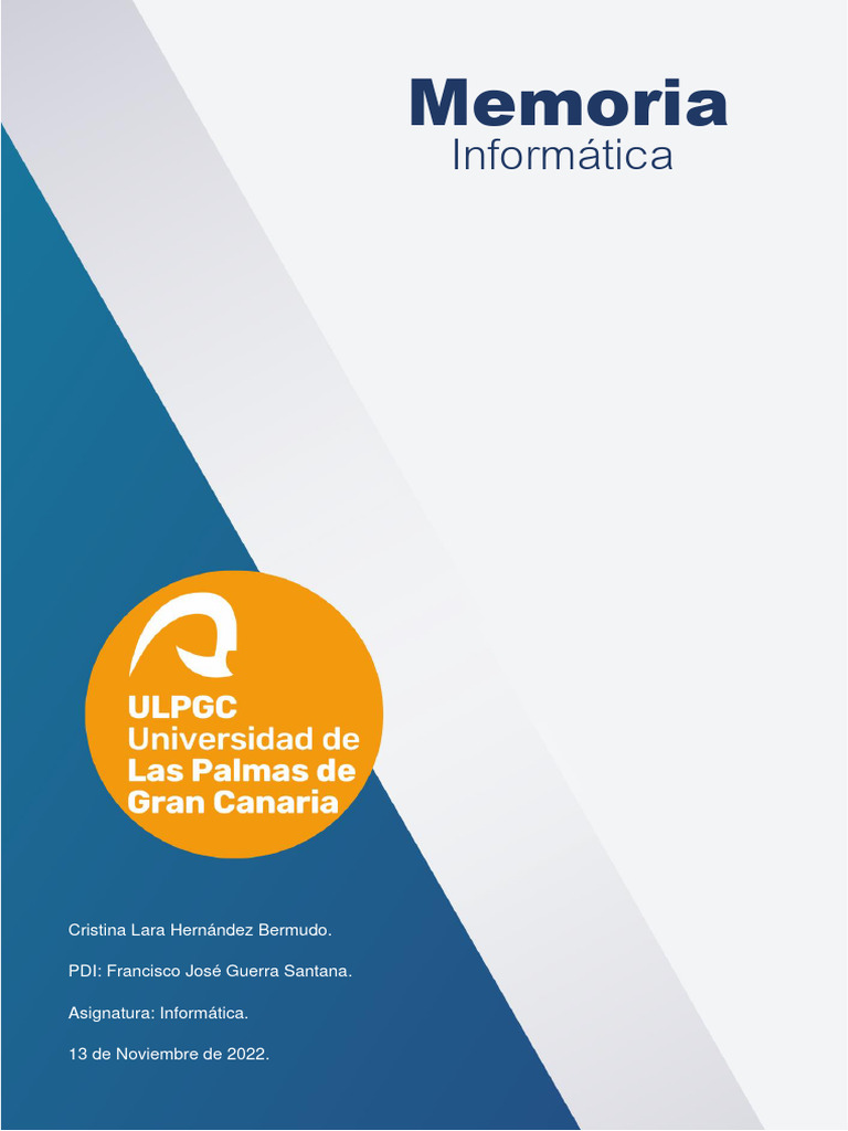 Memoria de Aprendizaje en Informática | PDF | Objeto (informática ...
