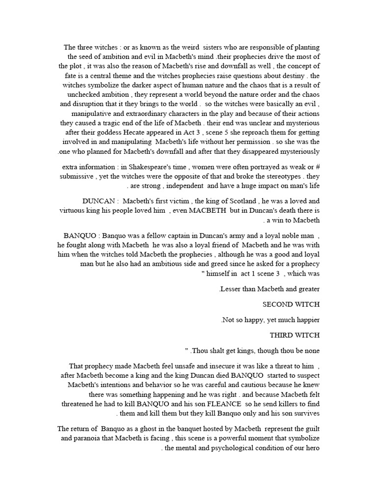 Macbeth | PDF | Macbeth | Shakespearean Tragedies