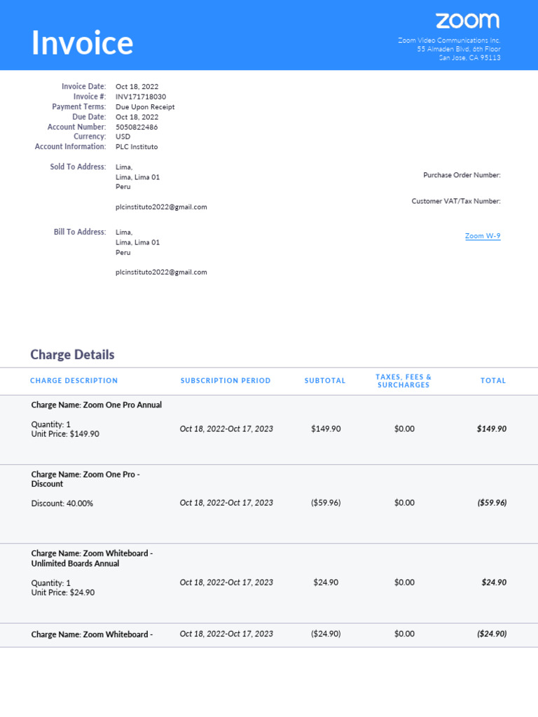 invoicepdf | PDF | Fee | Invoice