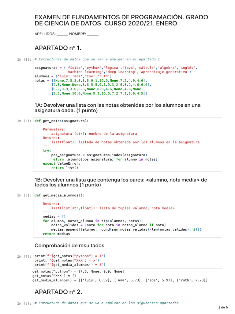 Examen Extraordinado 2023 Pdf Python Lenguaje De Programación 0500