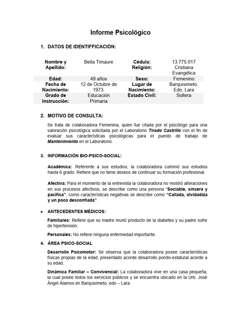 Beila Timaure | PDF | Las emociones | Pensamiento