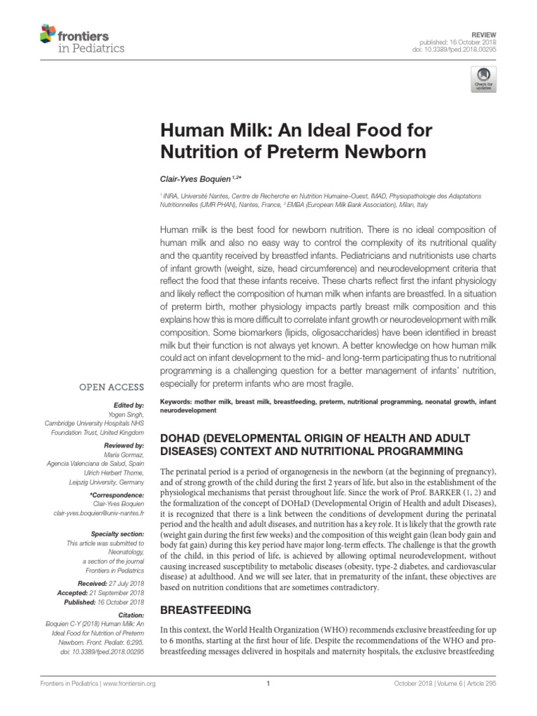 Human Milk | PDF | Breast Milk | Breastfeeding