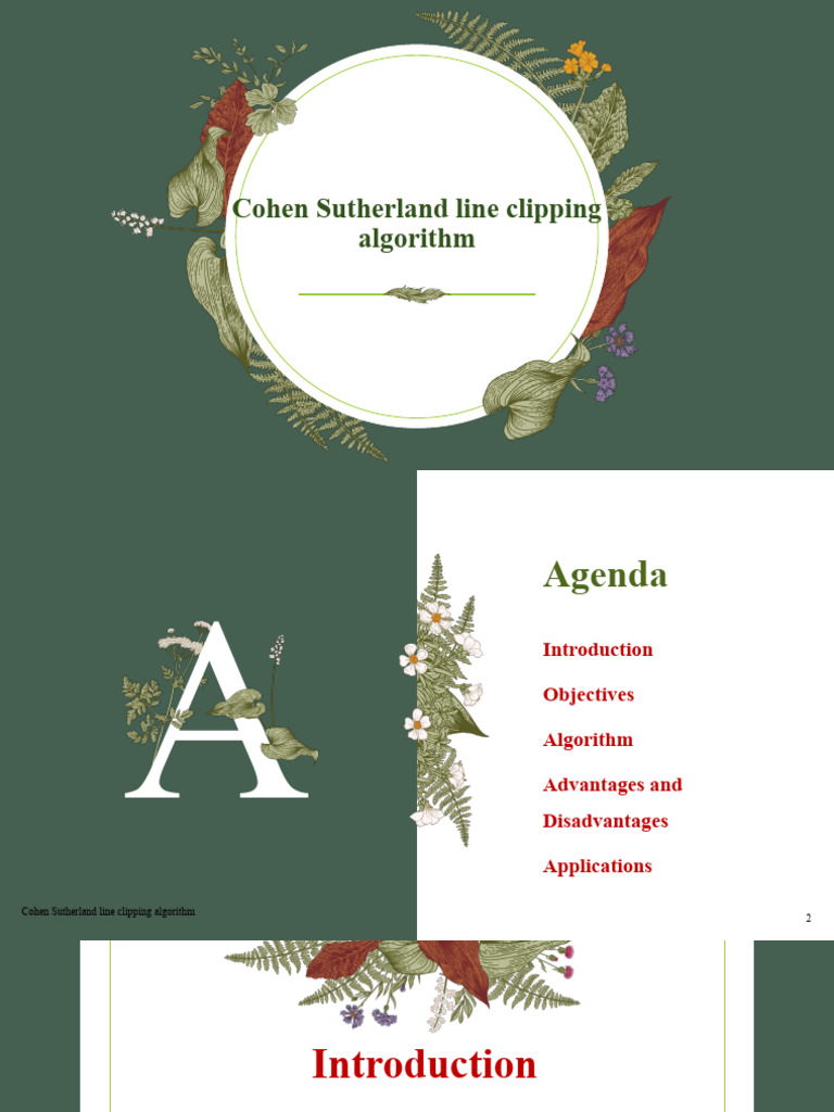 Cohen-Sutherland Line Clipping Overview | PDF | Vertex (Geometry ...