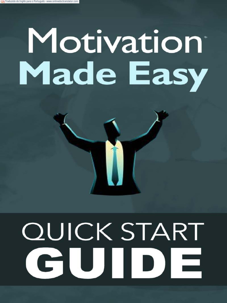 Motivation Made Easy - Quick Start Guide - En.pt | PDF | Motivação ...