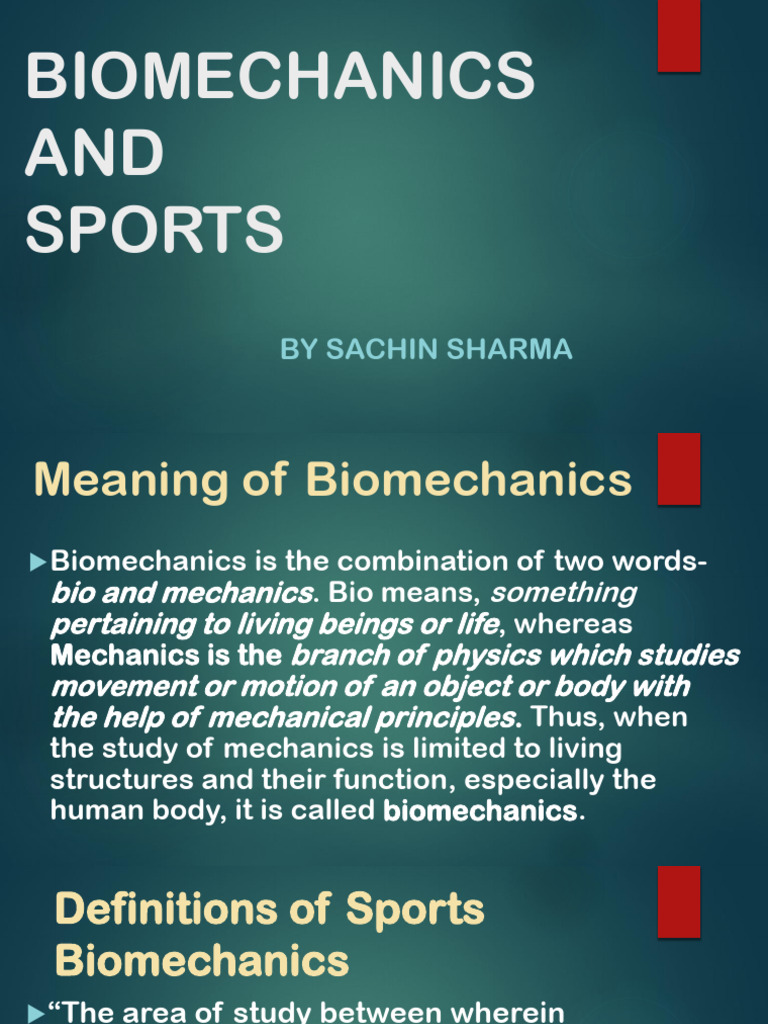 Understanding Sports Biomechanics | PDF | Force | Lever