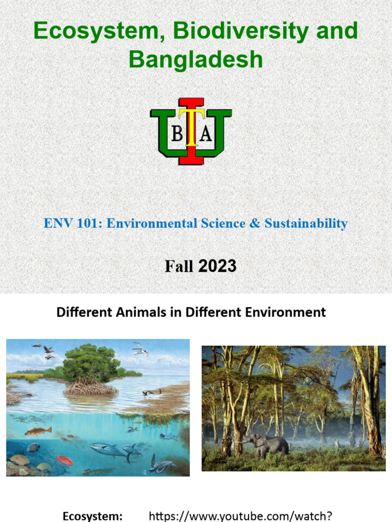 Lecture 6 and 7 Ecosystem and Biodiversity | PDF | Ecosystem | Biodiversity