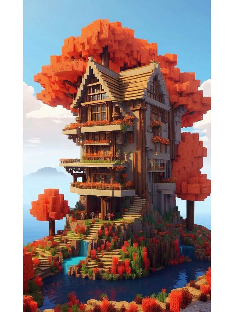 Leonardo Diffusion XL Minecraft Fall House 5 | PDF