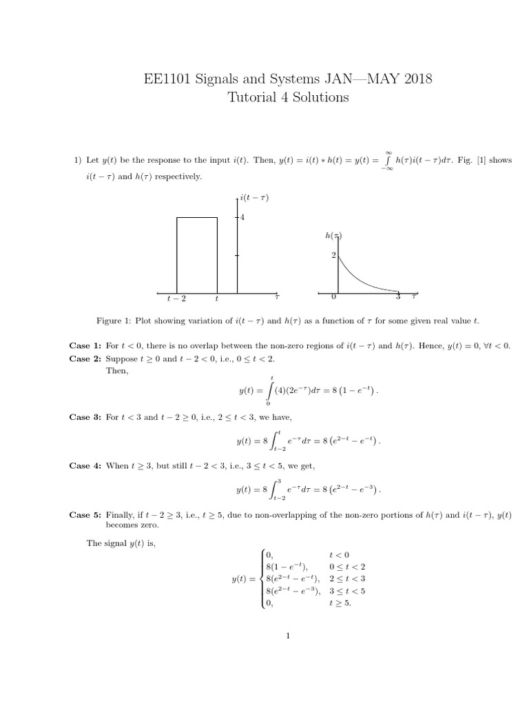 Tutorial 4 Solutions | PDF | Applied Mathematics | Computer Engineering
