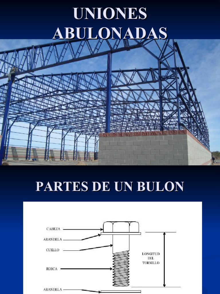 Uniones Abulonadas en Estructuras Metalicas | Descargar gratis PDF ...
