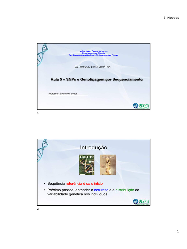 Aula5 - Genotipagem de SNPs-compressed | PDF | Polimorfismo de nucleotídeo único ...
