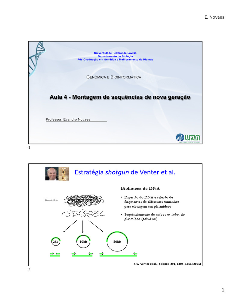 Aula4 - Montagem Genomas - Ecoli | PDF | Biotecnologia | Genética