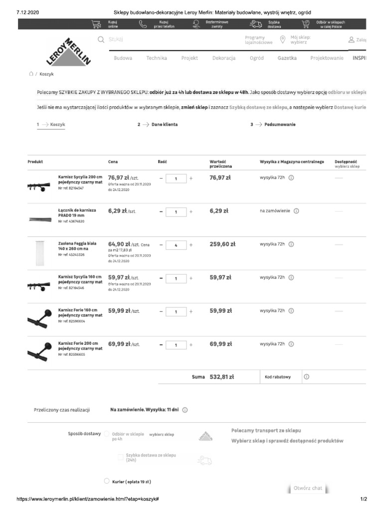 Liroy Merlin Online Order | PDF