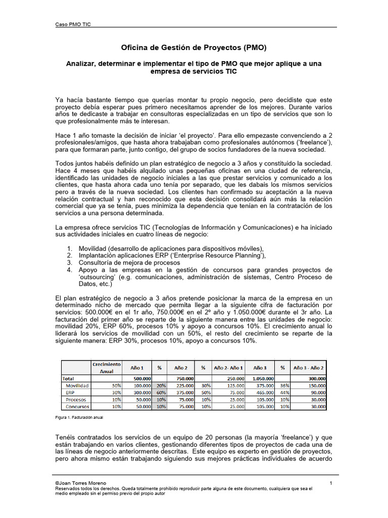 Estrategia PMO para Empresa TIC | PDF | Planificación de recursos empresariales