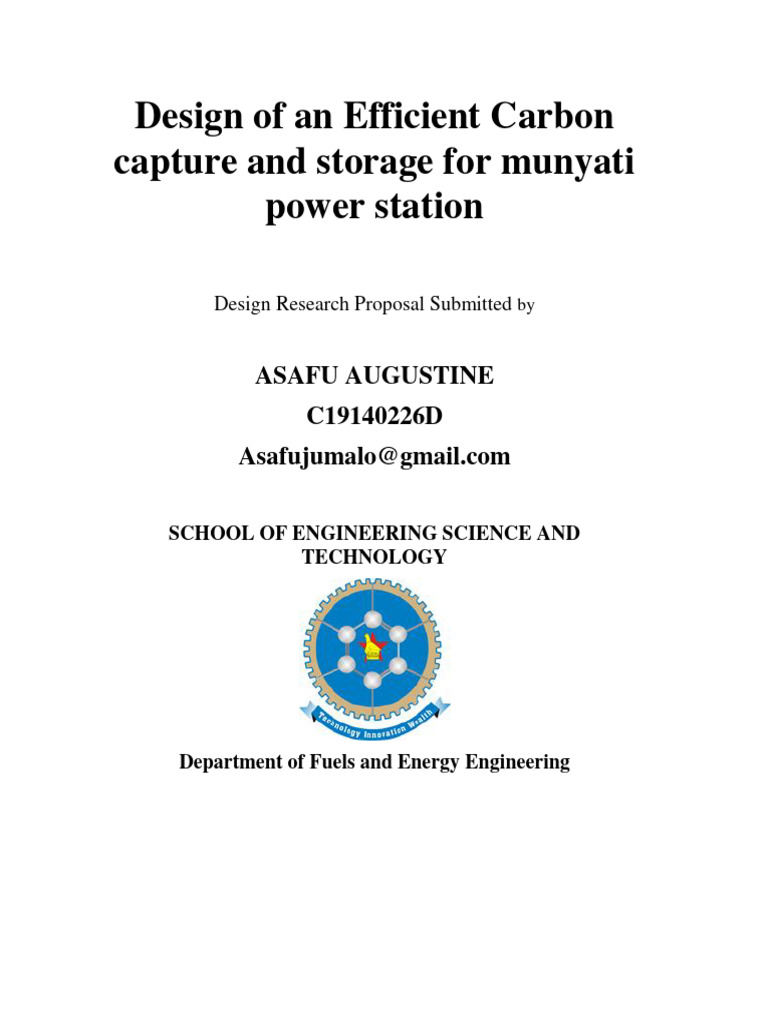 Carbon Capture and Stoarage Reseseach Proposal For Asafu Augustine ...