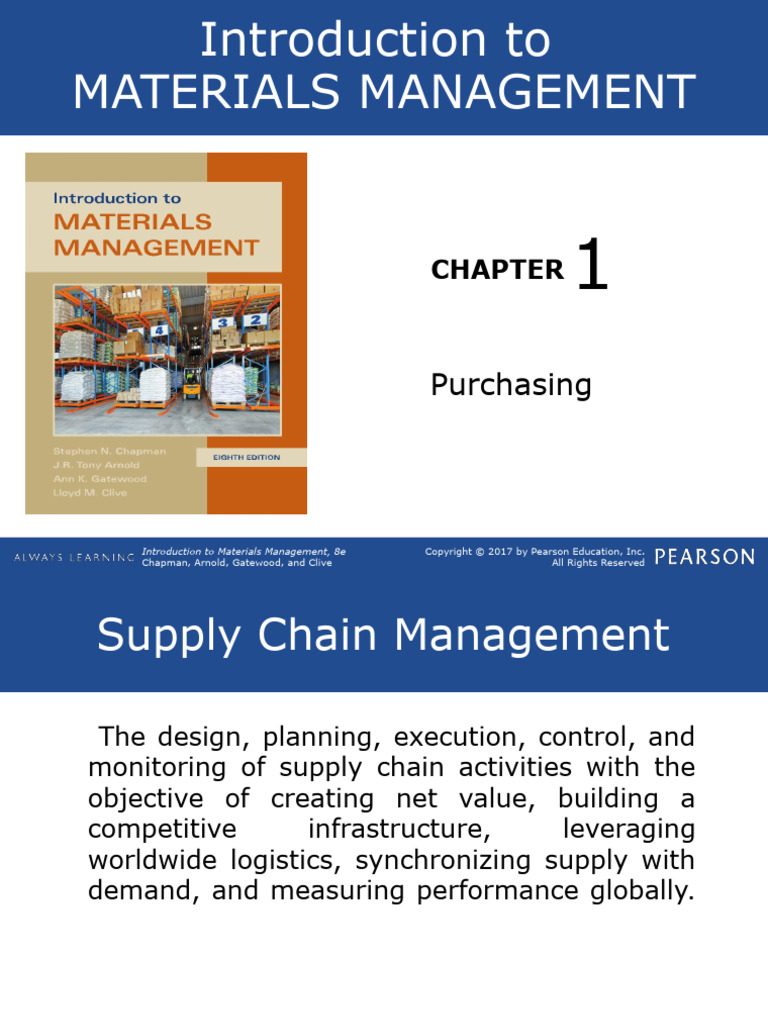 Chapter 1-Part 1 | PDF | Supply Chain | Prices