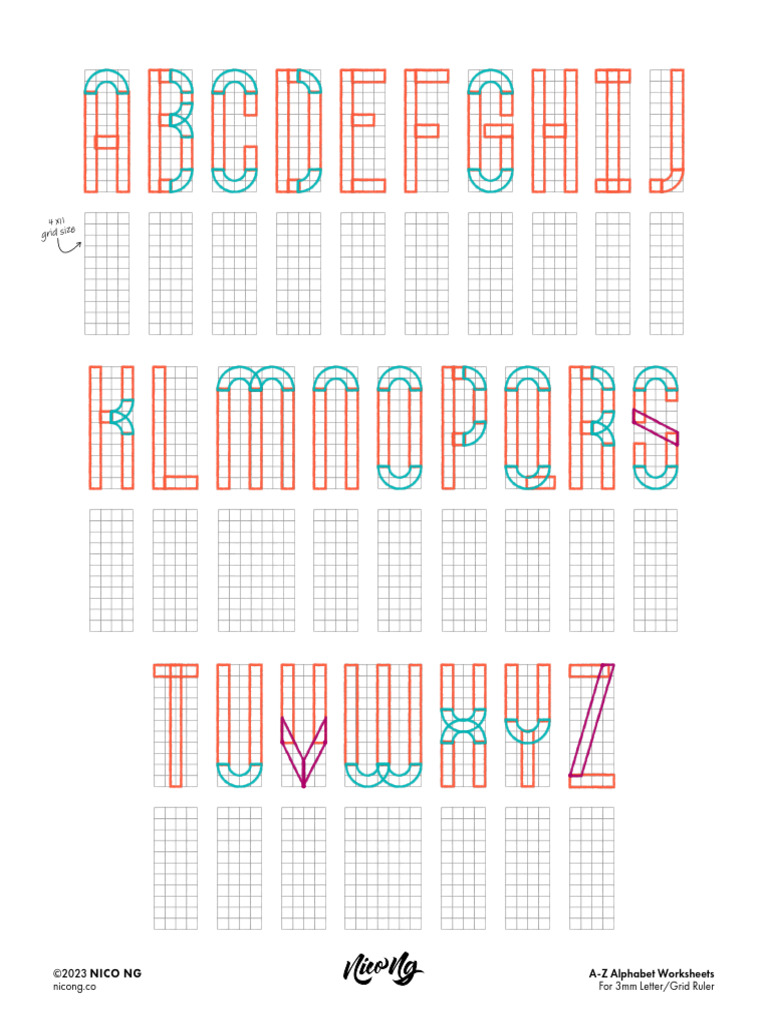 A-Z Alphabet & Lettering Worksheets | PDF