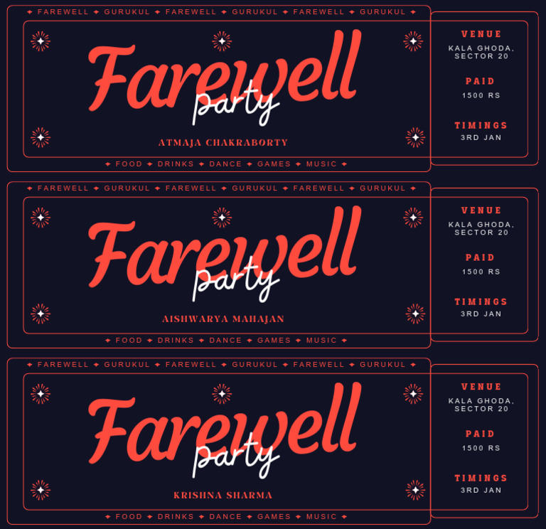 Farewell Pass Design Atmaja | PDF