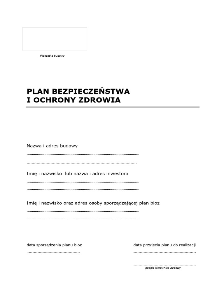 Plan BiOZ | PDF