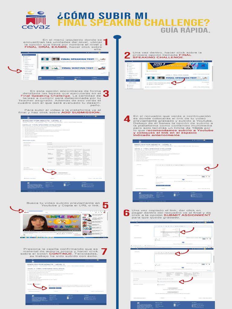MANUAL FINAL SPEAKING CHALLENGE | PDF
