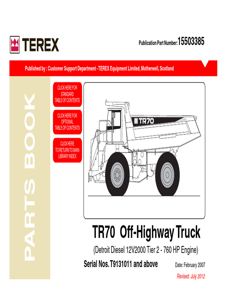 TR 70 Parts Book | PDF | Washer (Hardware) | Throttle