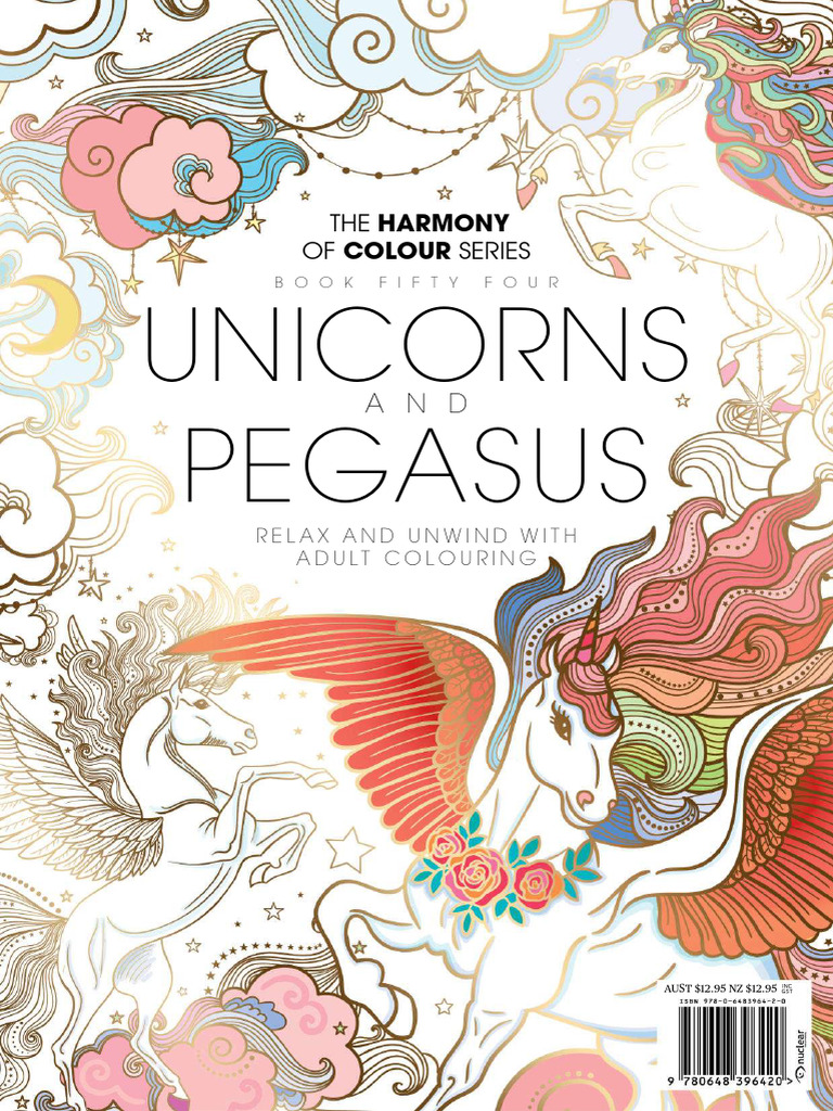 Unicorns and Pegasus Coloring Book | PDF