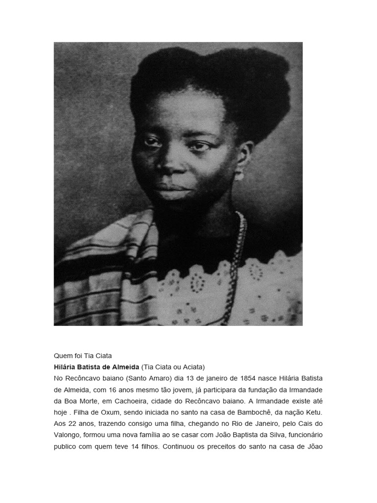 Quem Foi Tia Ciata | PDF | Brasil