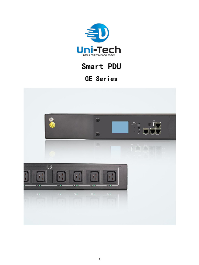 1 - 2023-2 UNI-TECH Smart PDU GE Series Manual (Revisi) | PDF | Radius | Wi Fi