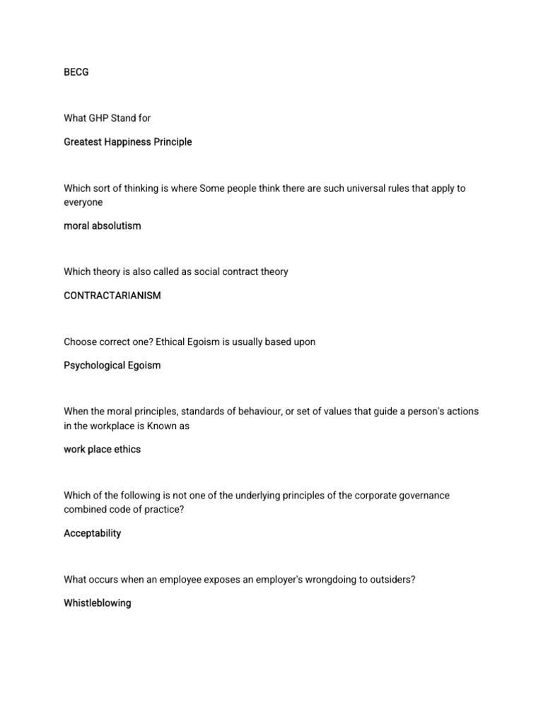 BECG Mba First Sem | PDF