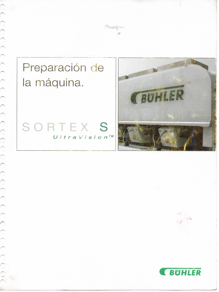 Manual - BUHLER Sortex S Ultra Vision | PDF