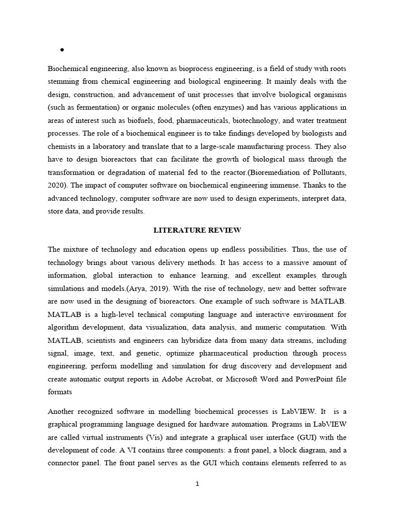 Biochemical Engineering Software Overview | PDF | Computer Program ...