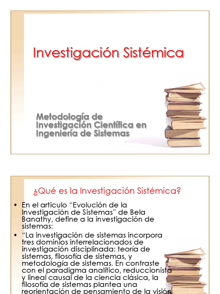 Investigacion sistemica
