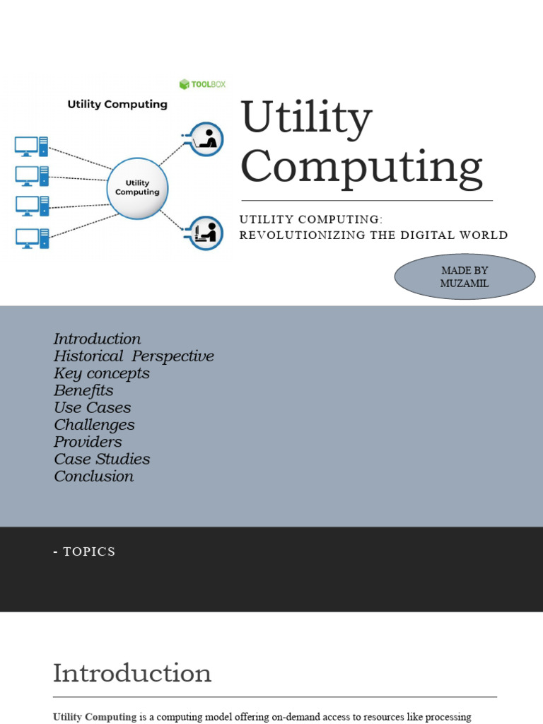 Utility Computing | PDF | Computing | Cloud Computing Utility Computing | PDF | Computing | Cloud Computing