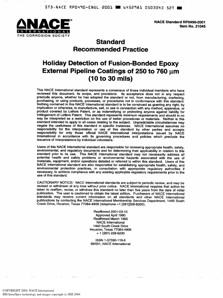 Nace RP0490-01 | PDF