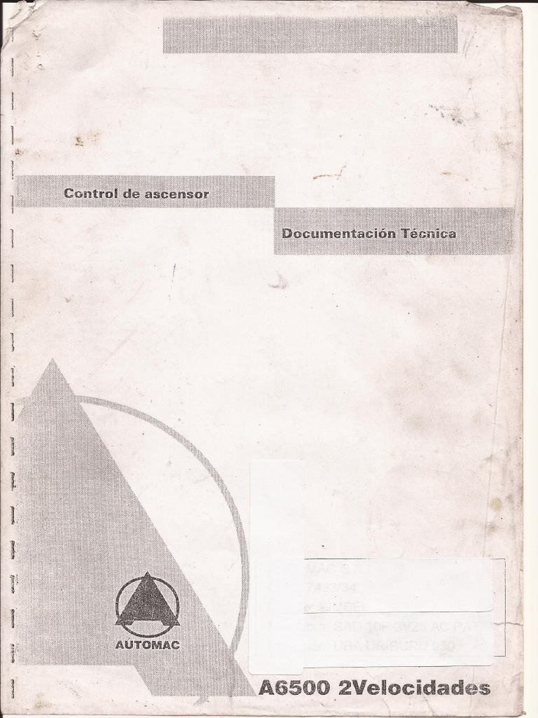 Automac 6500 2 Velocidades Final. | PDF