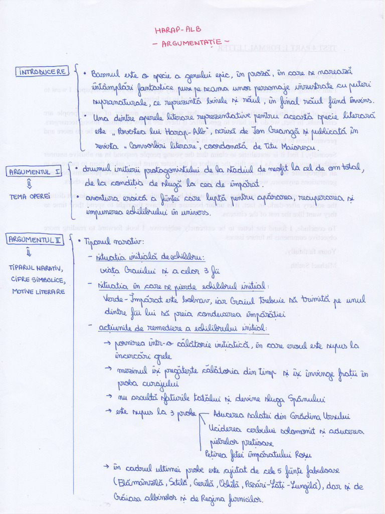 1.povestea Lui Harap-Alb | PDF