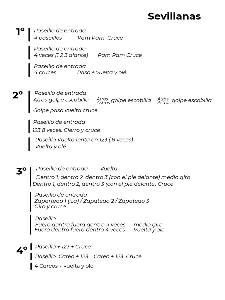 Esquema Sevillanas | PDF