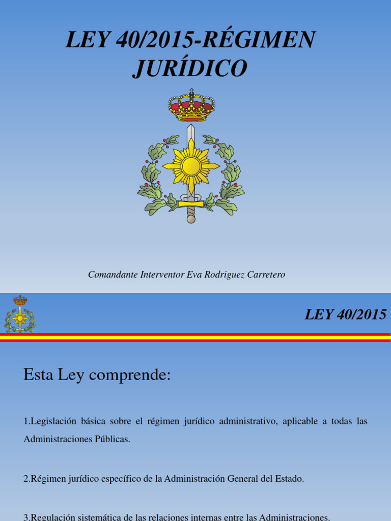 Ley 40-2015 | PDF | Ciencias Políticas | Gobernancia