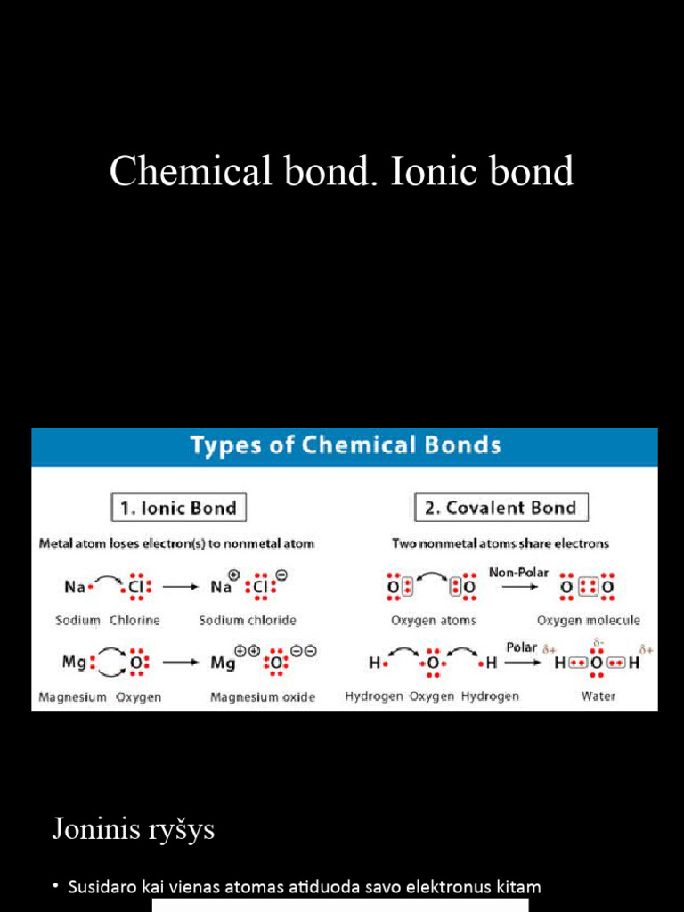 Ionic Bond | PDF