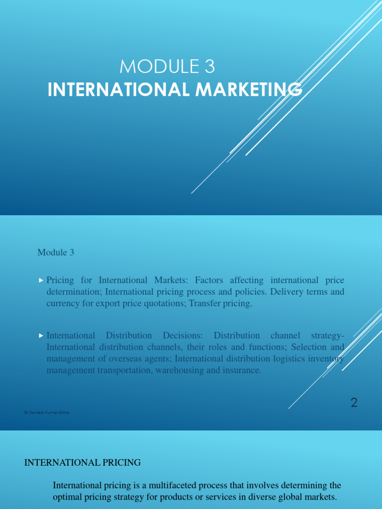 International Marketing Module 3 | PDF | Financial Economics ...