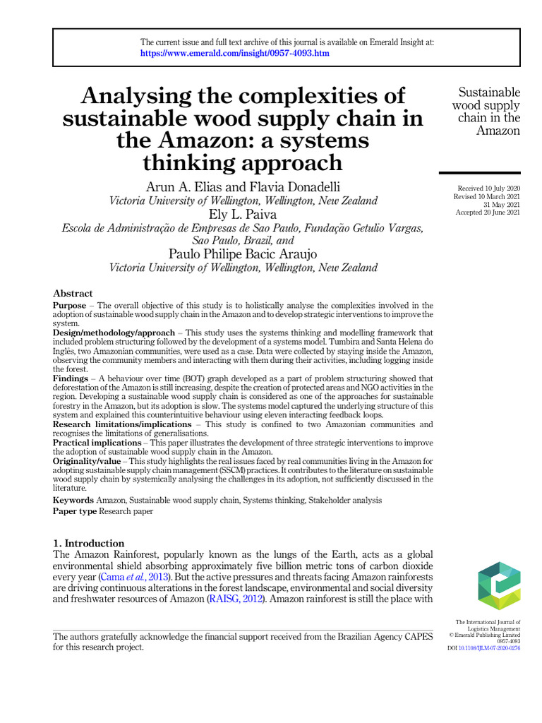 IJLM Paper | PDF | Supply Chain | Deforestation