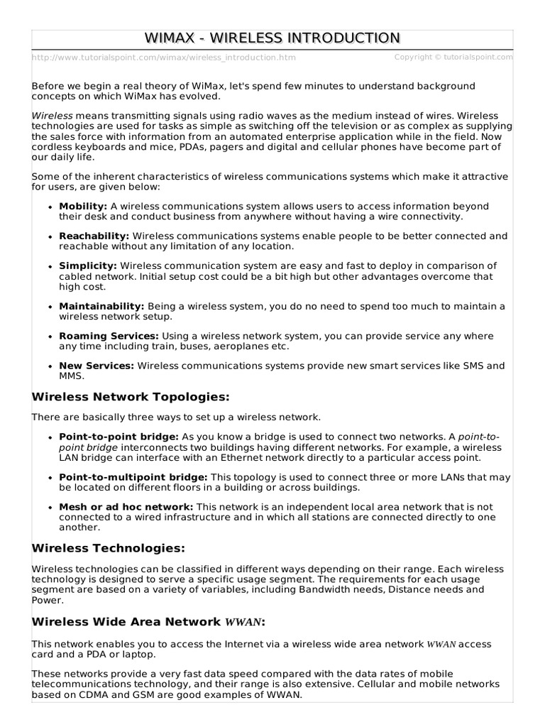 Wireless Introduction | PDF | Wi Fi | Computer Network