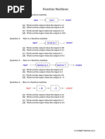 Function Machines Answers | PDF