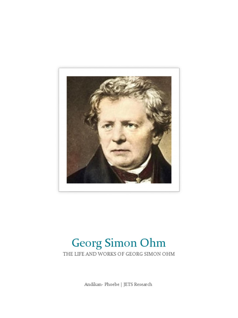 Georg Simon Ohm | PDF | Electricity | Physics